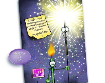 Humorous Birthday Digital E-card - Etsy