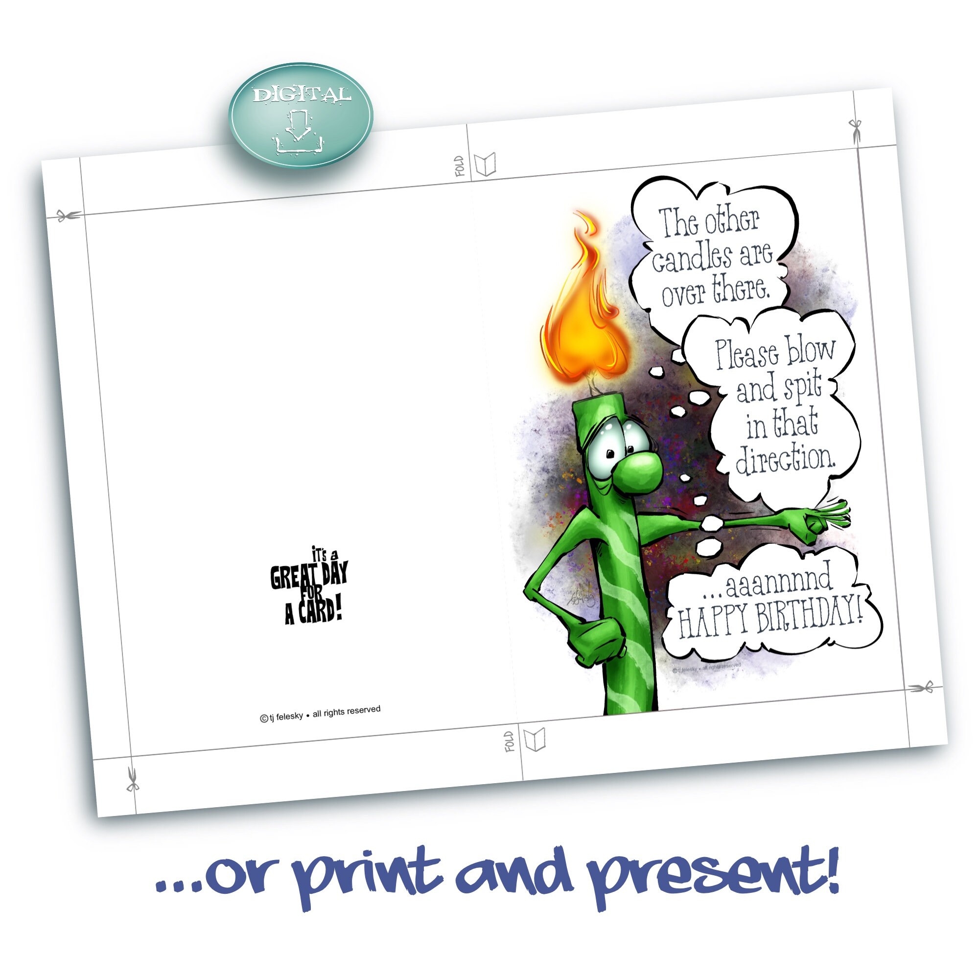 Humorous Birthday Digital E-card - Etsy