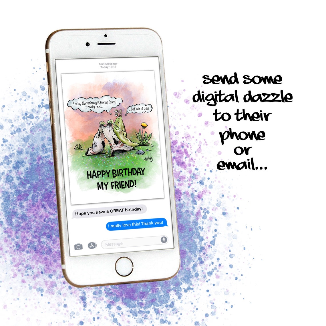 Humorous Birthday Digital, Printable E-card! - Etsy