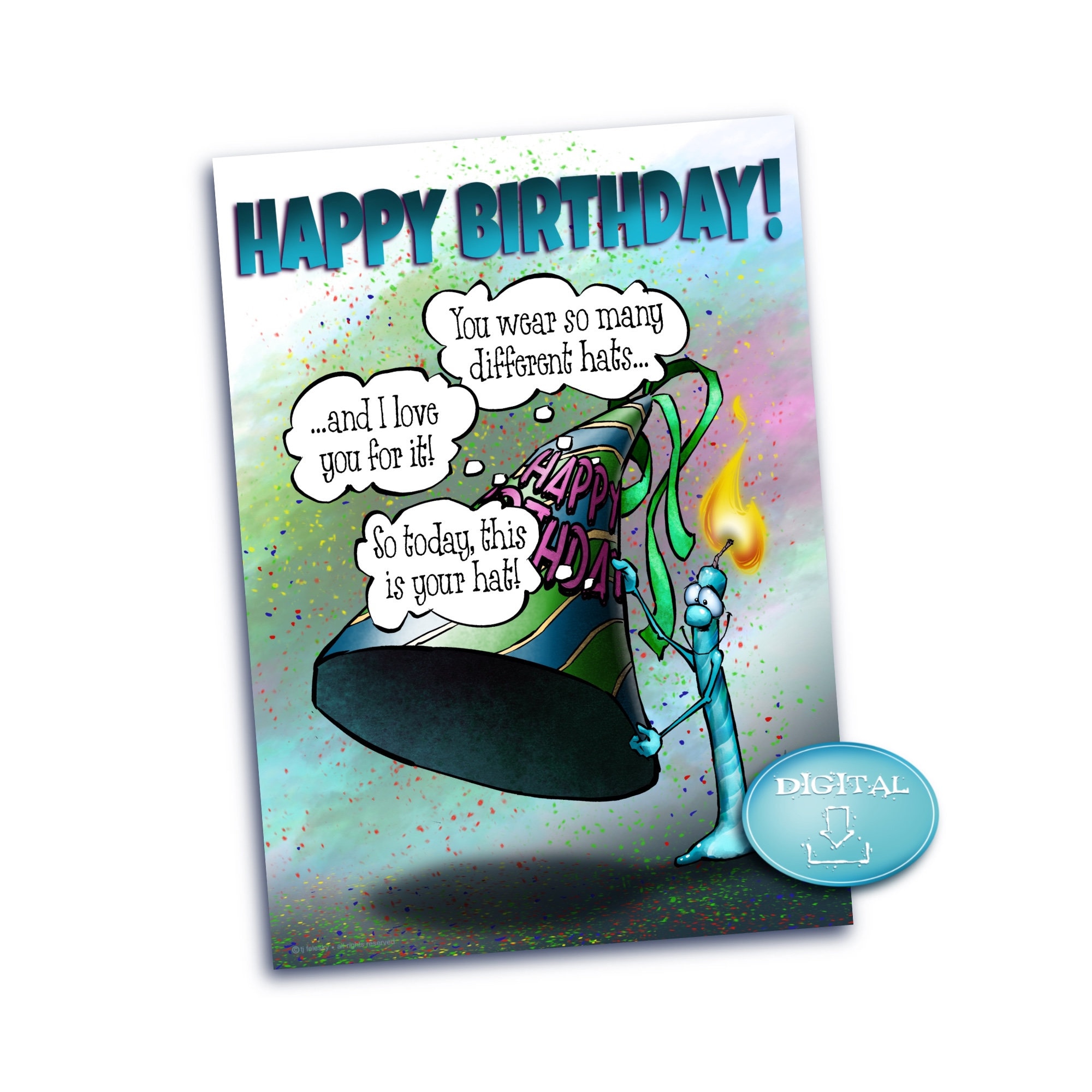 Humorous Birthday Digital E-card - Etsy