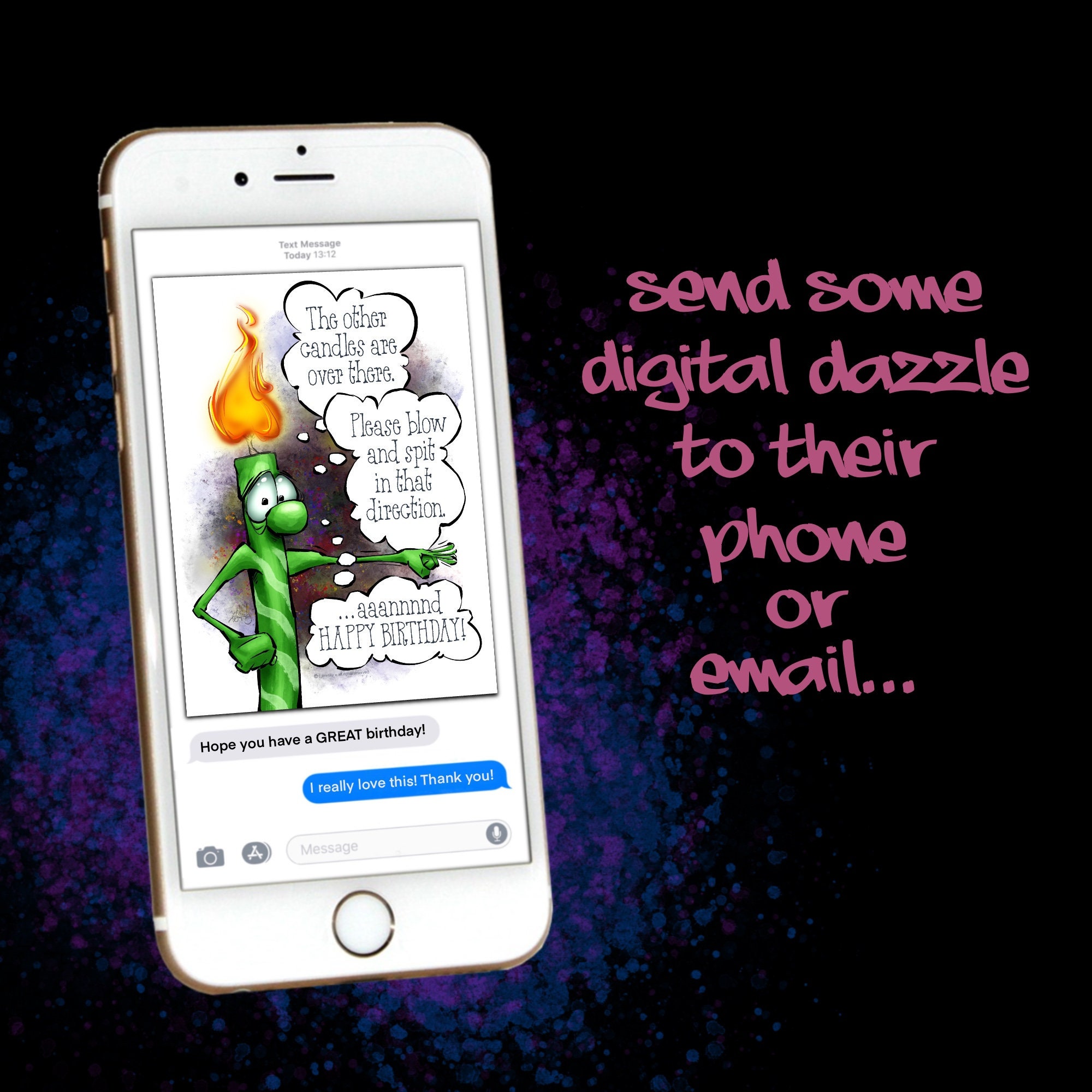 Humorous Birthday Digital E-card - Etsy