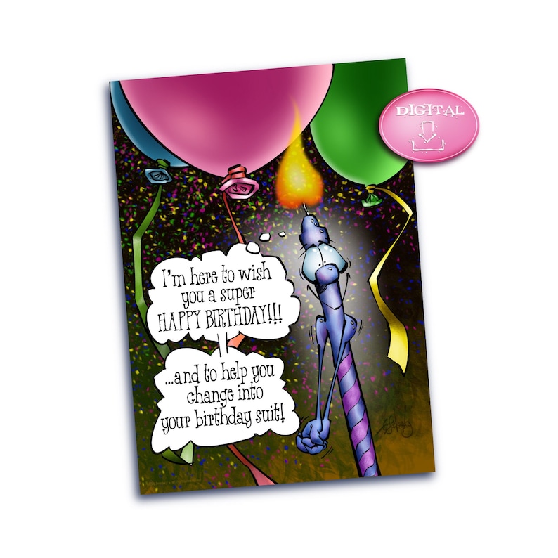 Humorous Birthday Digital E-card! - Etsy