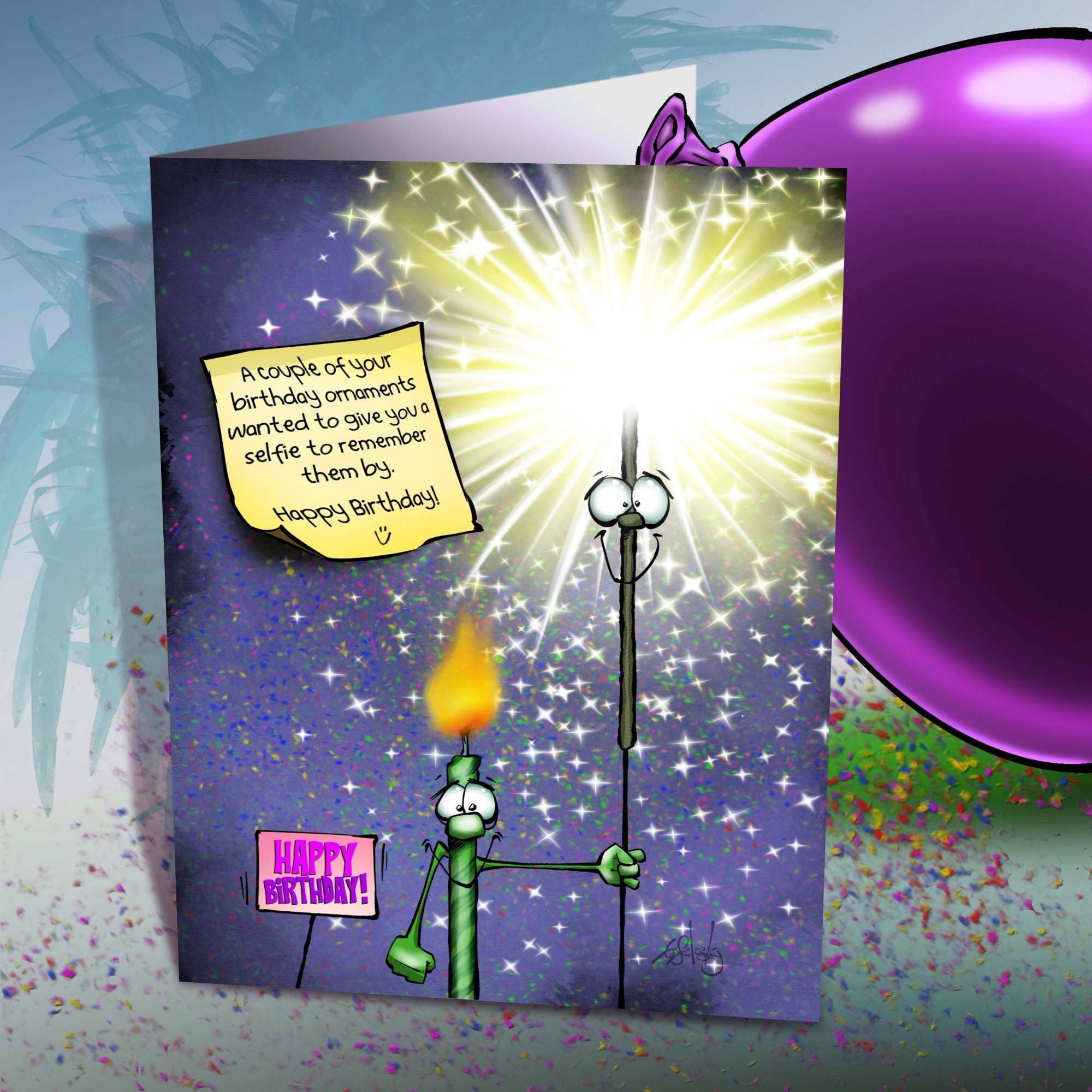 Humorous Birthday Digital, Printable E-card! - Etsy