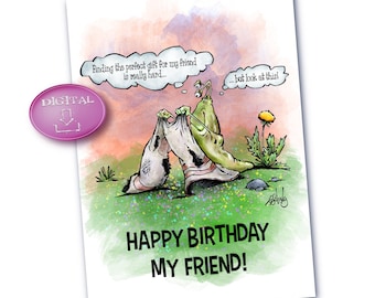 Humorous Birthday Digital, Printable E-card. - Etsy