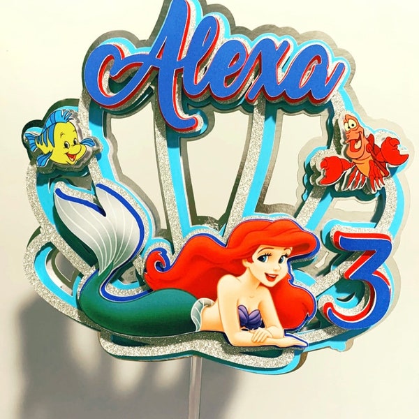 Ariel Cake Topper (You'll Enjoy) - Etsy