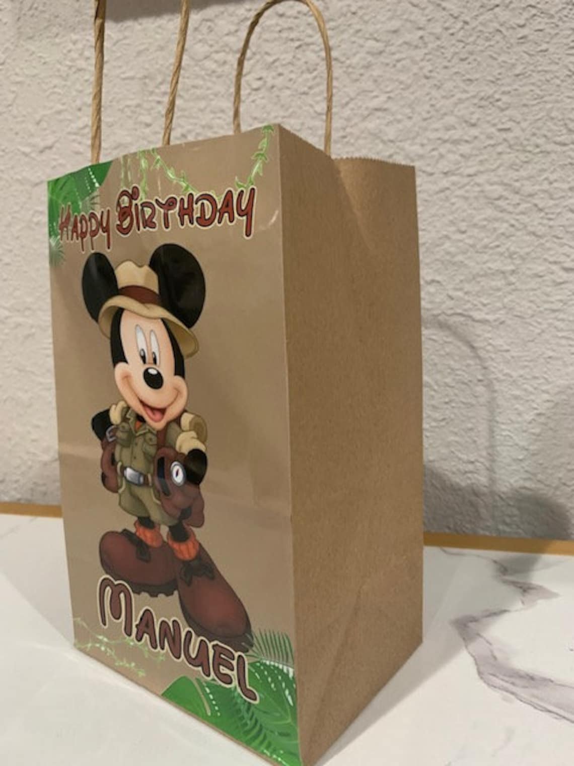 Mickey Safari Bags, Mickey Safari Candy Bags, Safari Favor Bags, Safari ...