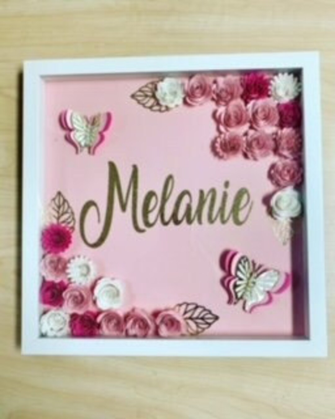 Shadow Box, Shadow Box With Flowers, Shadow Box Room Decor, Wall ...