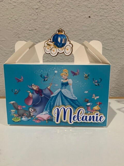 Cinderella Favor Box, Cinderella Party Box, Cinderella Birthday ...