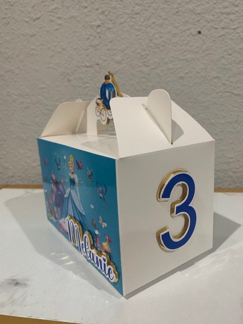 Cinderella Favor Box, Cinderella Party Box, Cinderella Birthday ...