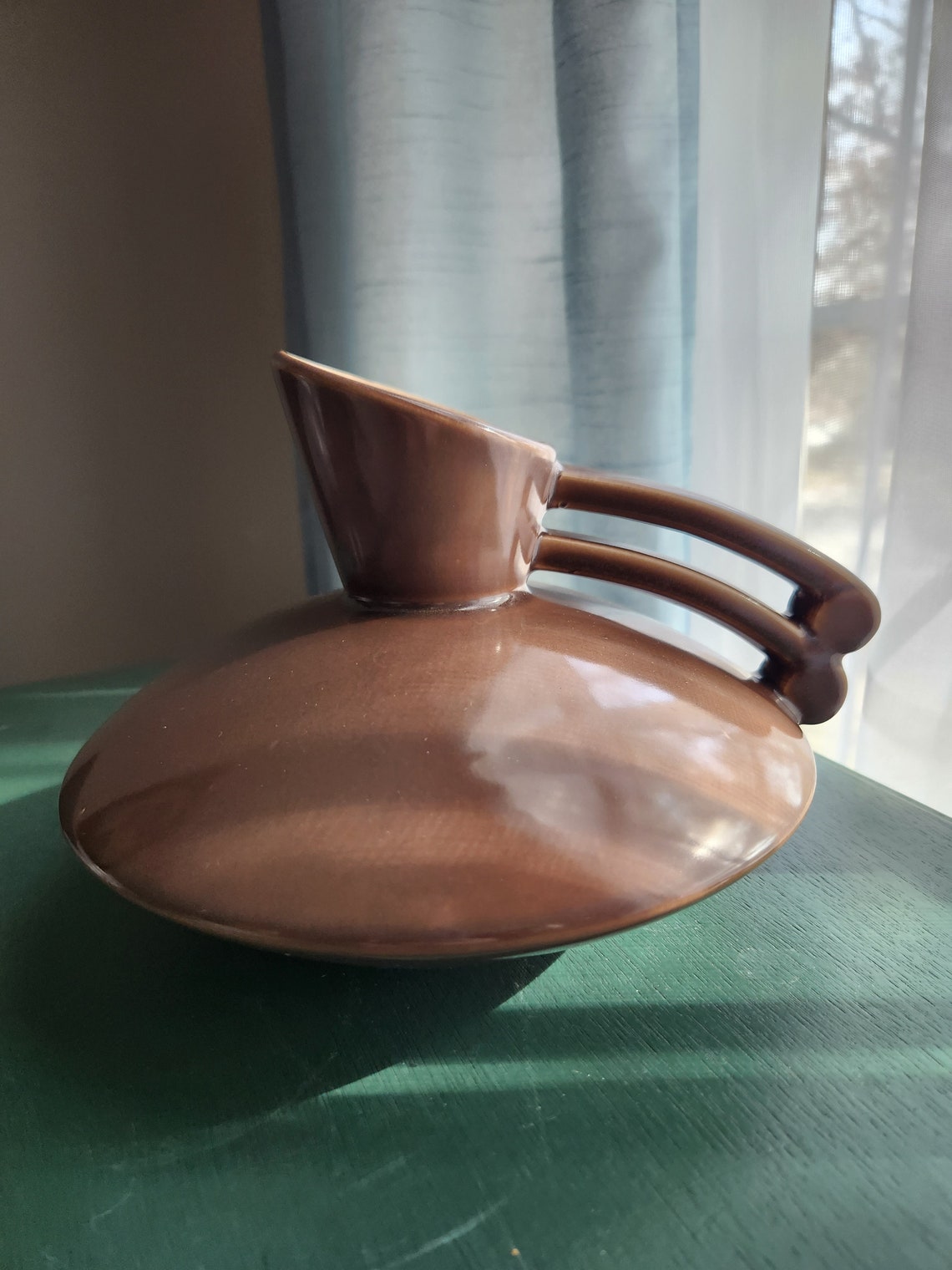 Vintage Red Wing Pottery Double Handle Carafe / Small Pitcher - Etsy