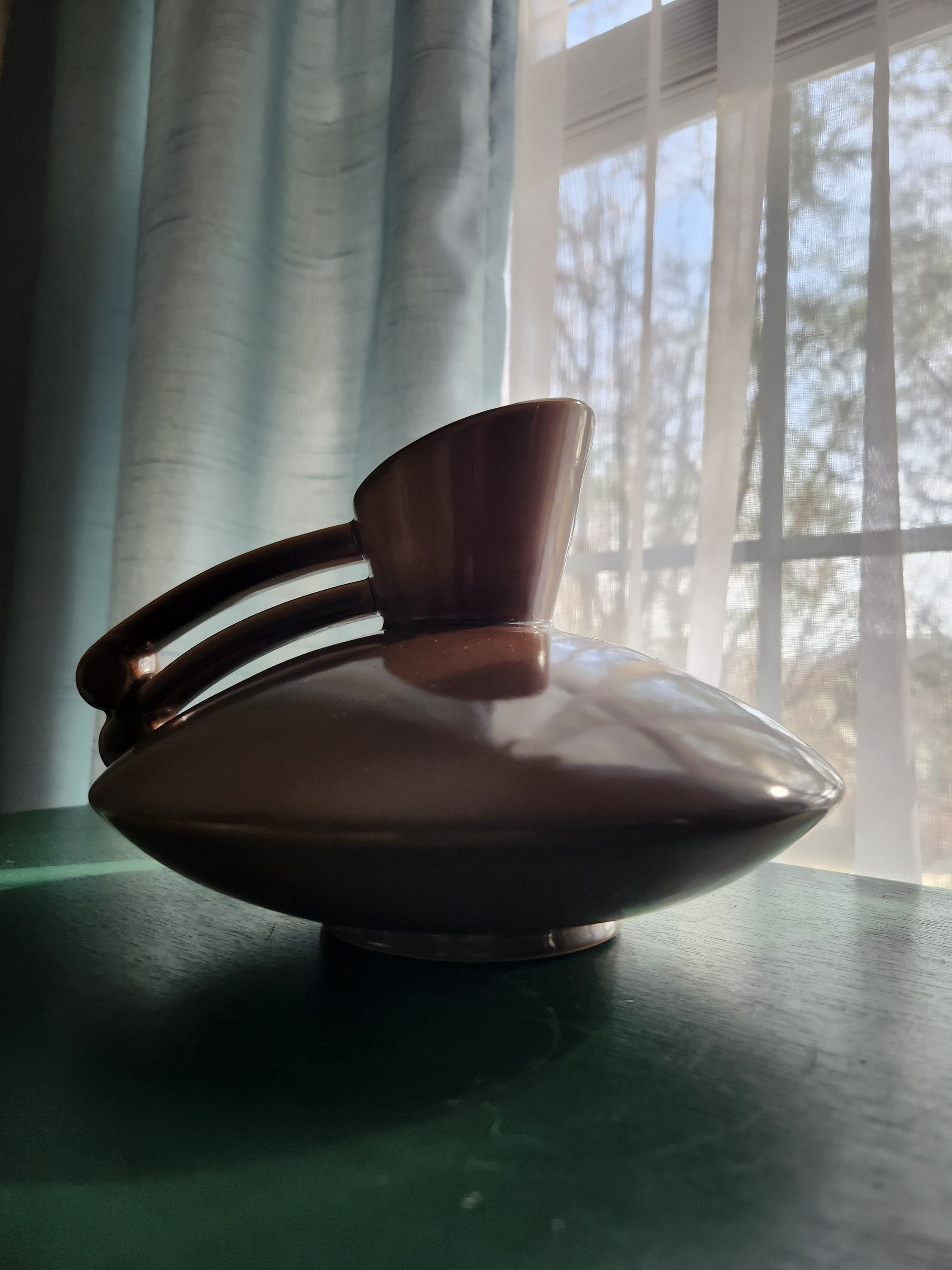 Vintage Red Wing Pottery Double Handle Carafe / Small Pitcher - Etsy