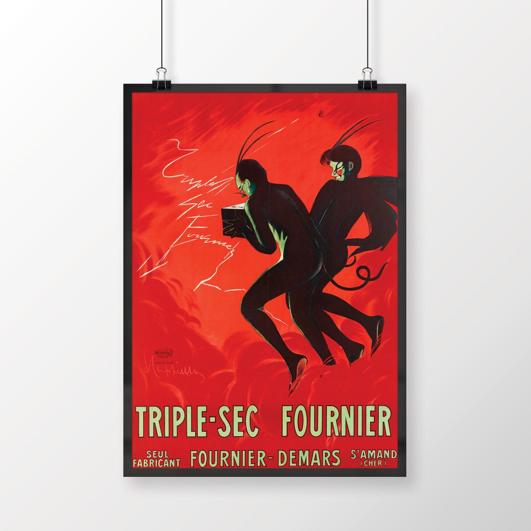 Vintage Food&drink Poster, Triple Sec Fournier Demars by Leonetto ...