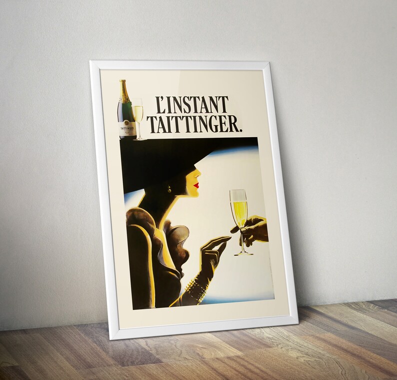 L'instant Taittinger Champagne. Printable Wall Art. Champagne Print ...