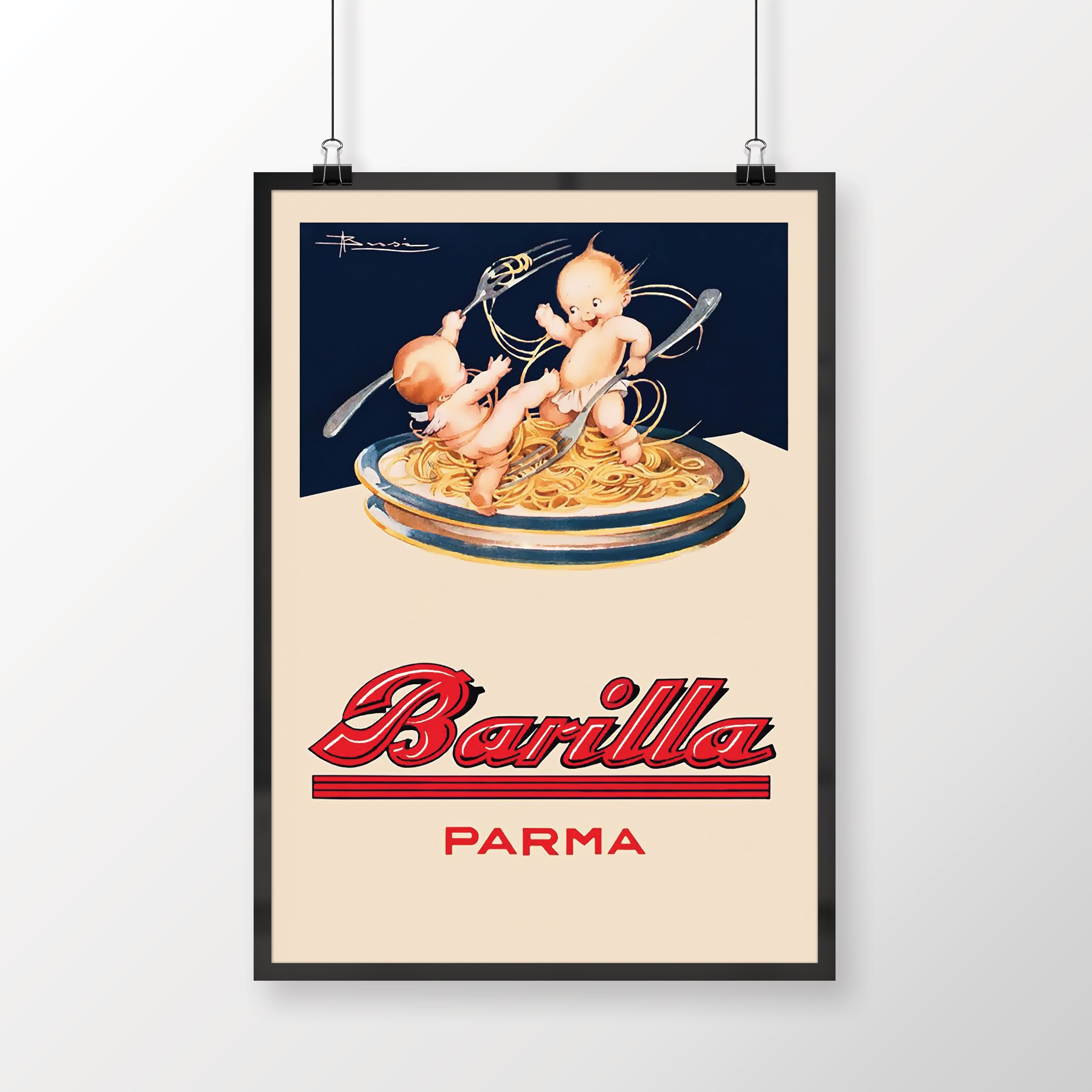 Barilla Parma Food Vintage Poster Italian Retro Advertising - Etsy
