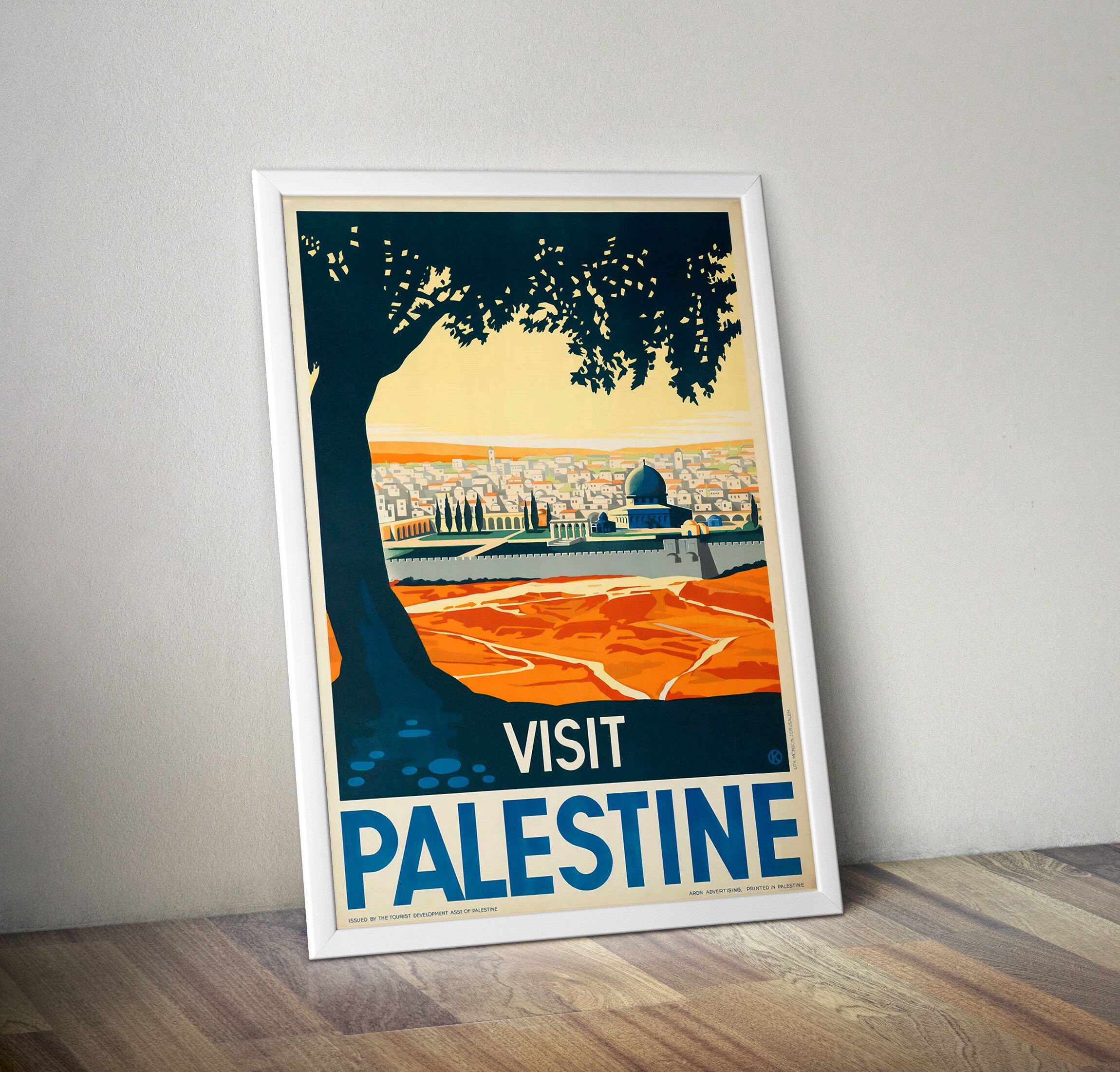 Palestine Poster, Vintage Travel Poster, Tourism Rare Advertisement ...
