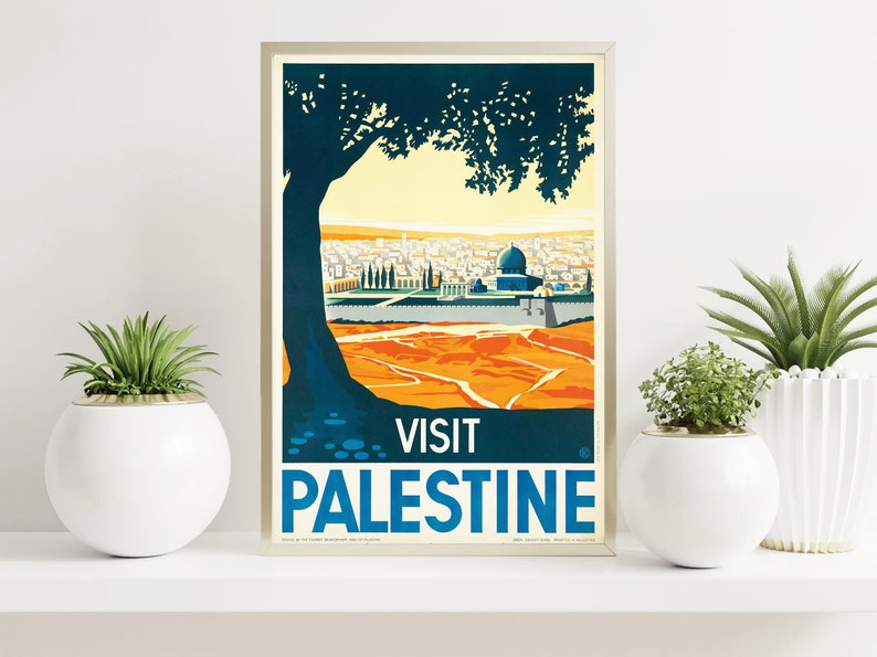 Palestine Poster, Vintage Travel Poster, Tourism Rare Advertisement ...