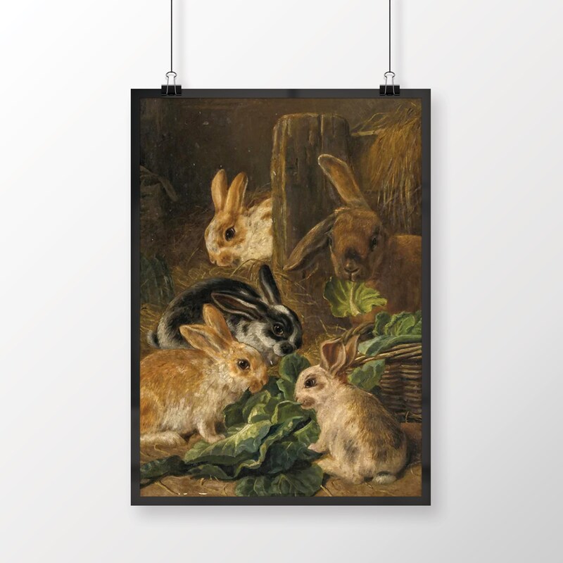 Rabbit Print - Etsy