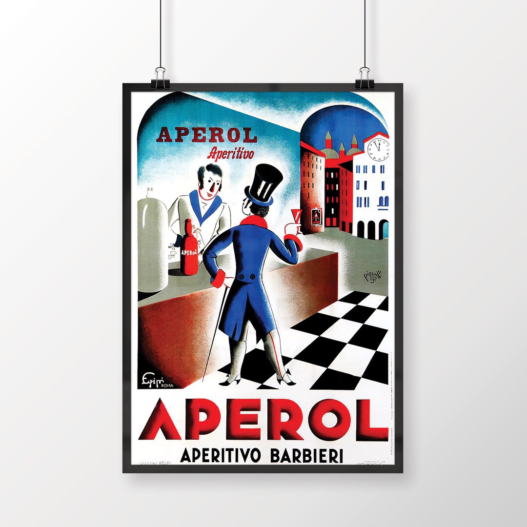 Aperol Liqueur Vintage Food&drink Poster, Printable Wall Art, Vintage ...