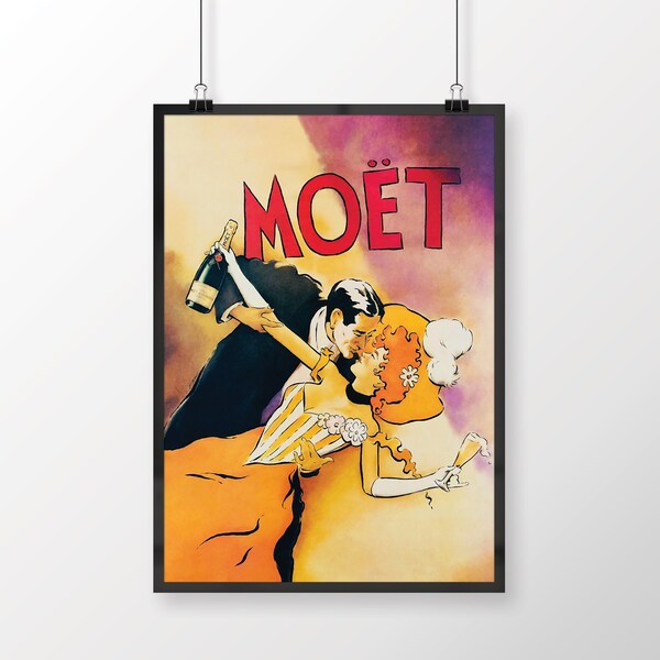 Champagne Poster - Etsy