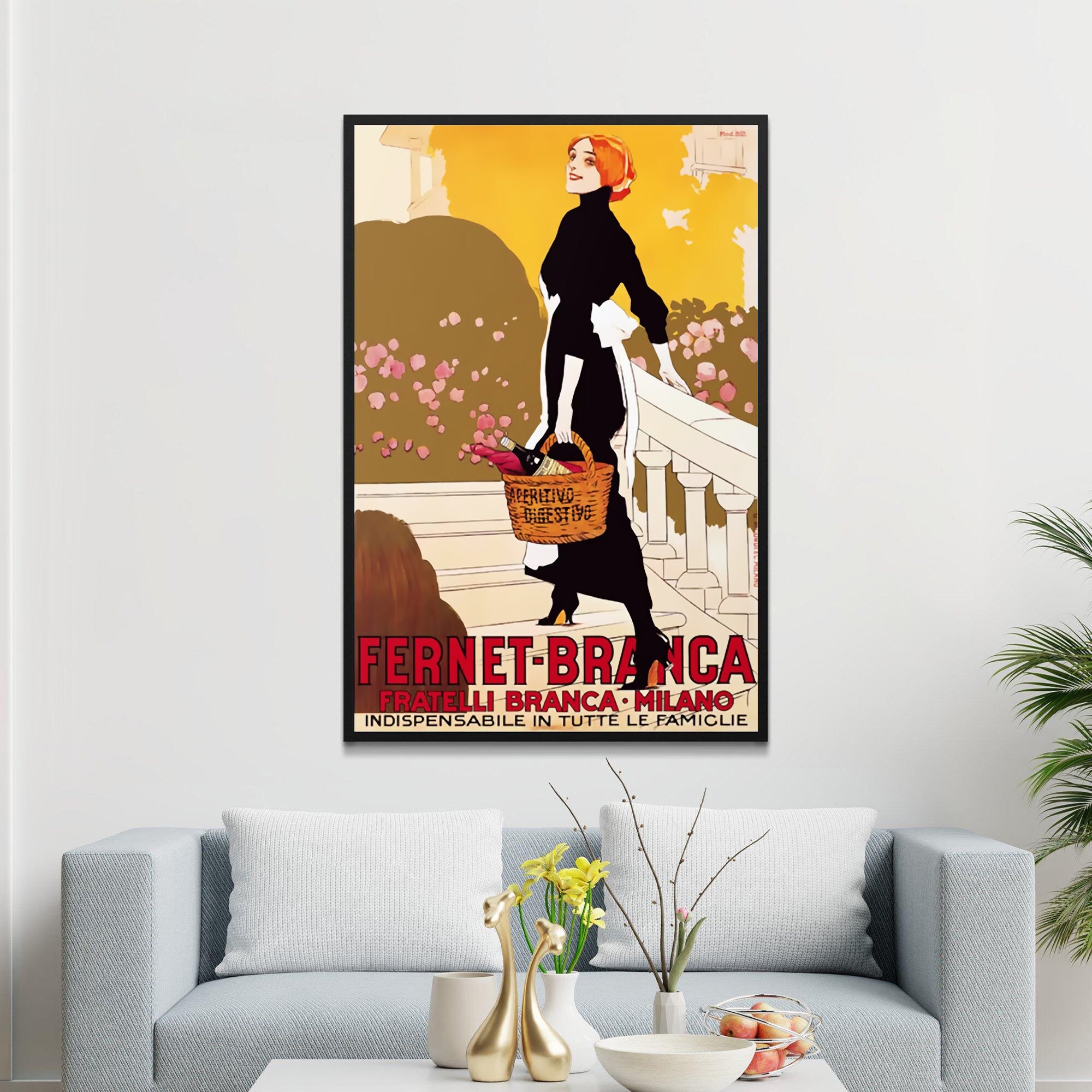 Fernet Branca Aperitivo Digestivo Vintage Food&Drink Poster, Printable ...