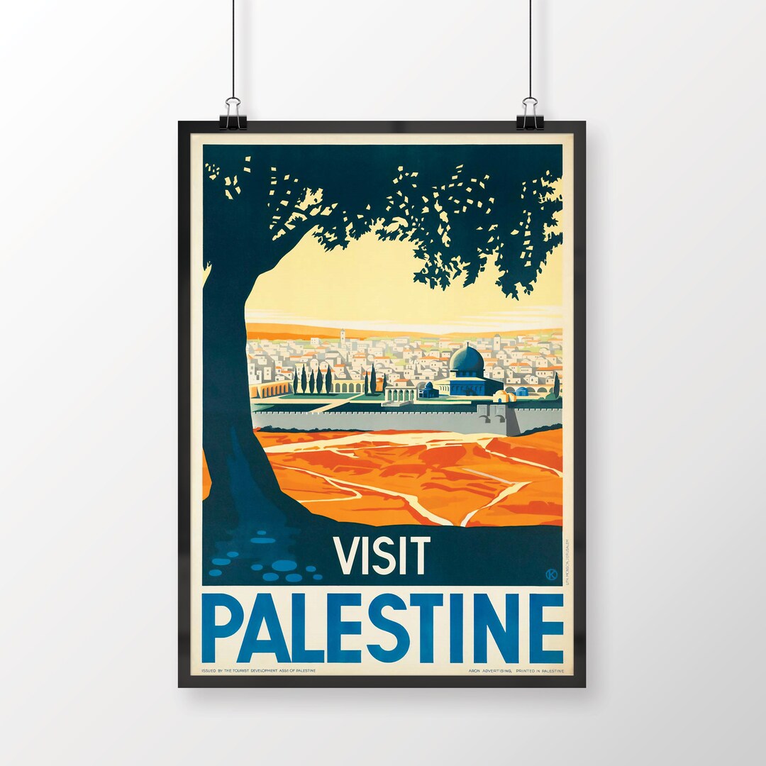 Palestine Poster, Vintage Travel Poster, Tourism Rare Advertisement ...