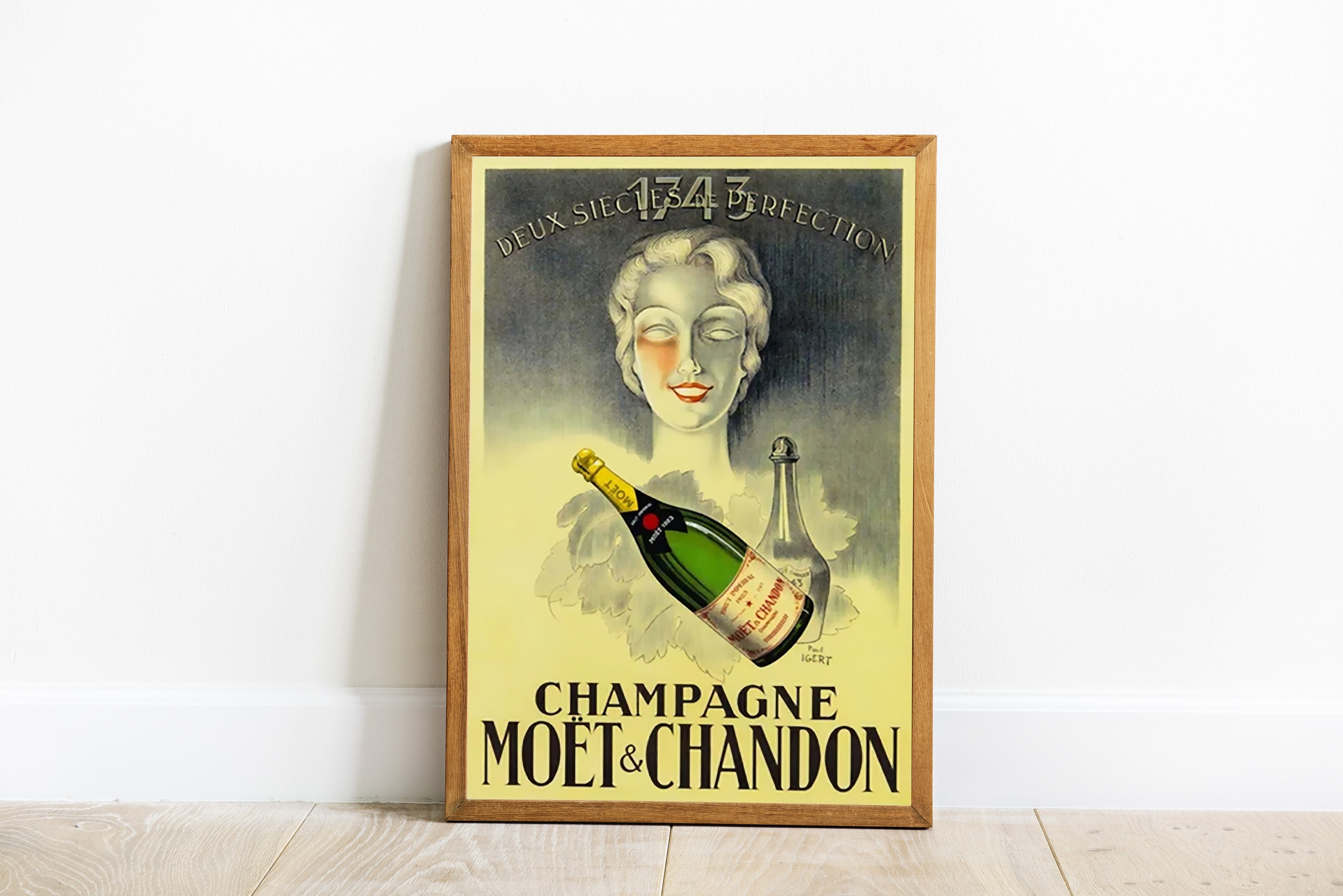 Champagne Moet&chandon Vintage Poster, Printable Wall Art, Alcohol ...