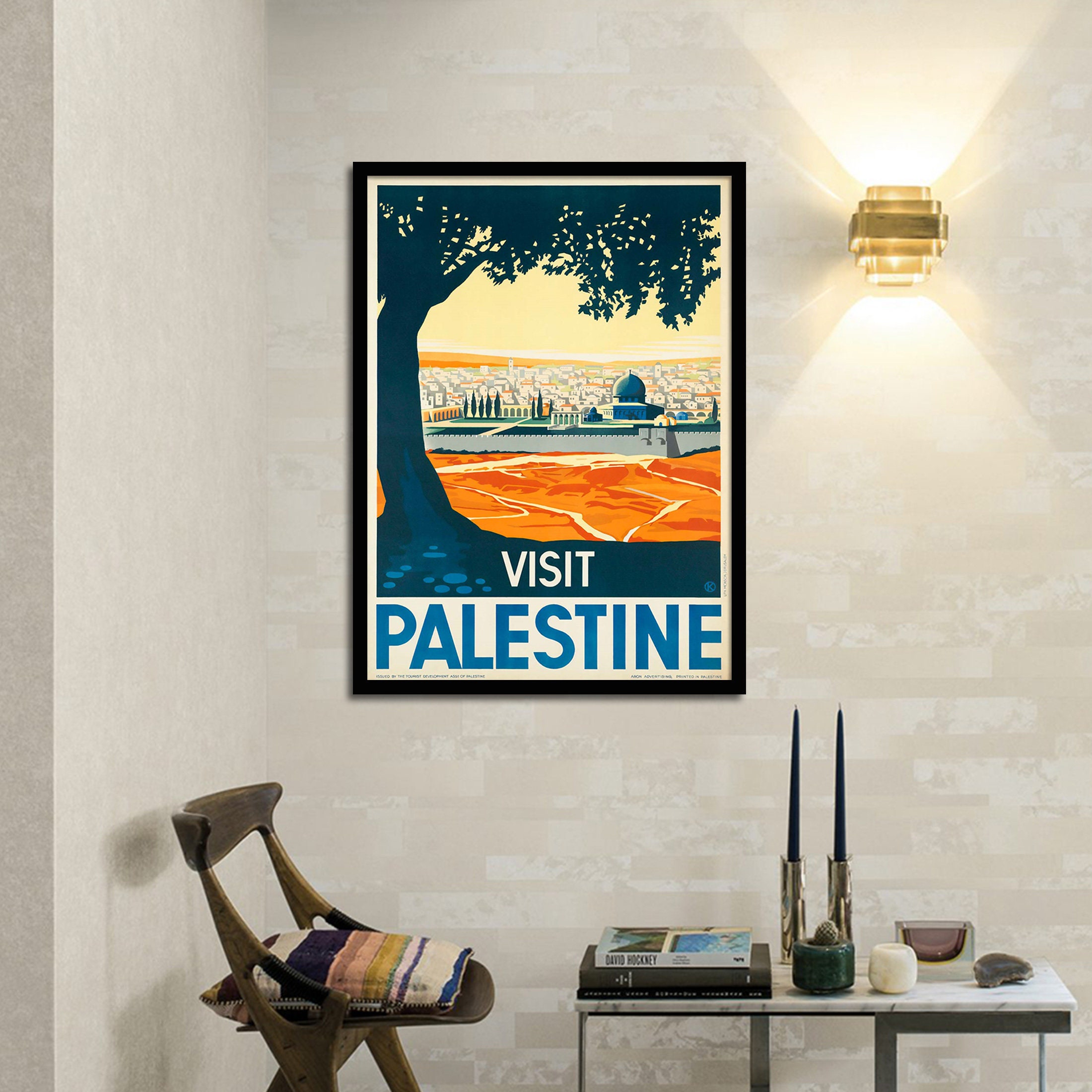 Palestine Poster, Vintage Travel Poster, Tourism Rare Advertisement ...