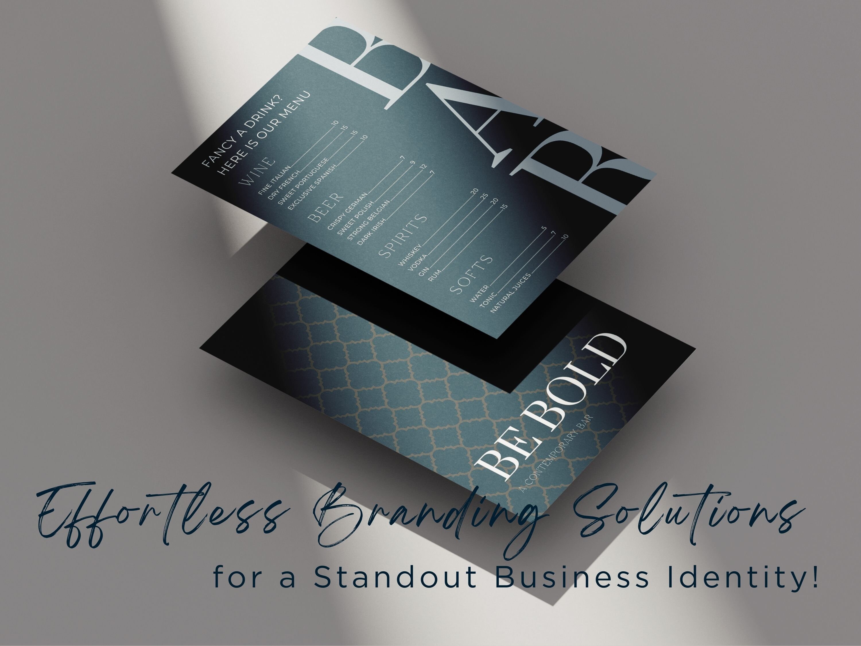 Restaurant Menu Template Cover Food Menu Canva Menu Card - Etsy