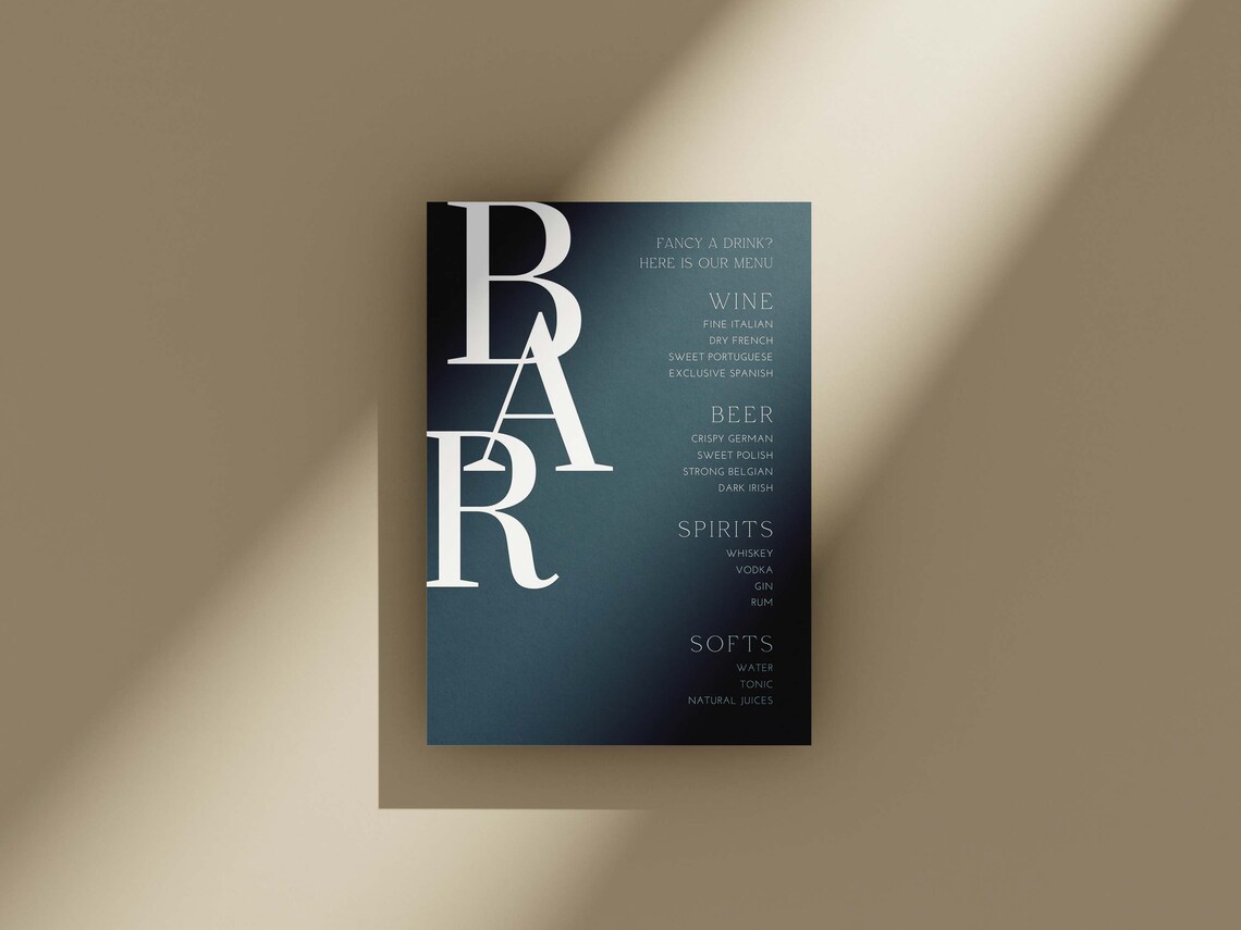 Editable Template Price List, Restaurant Food Menu, DIY Business Menu ...