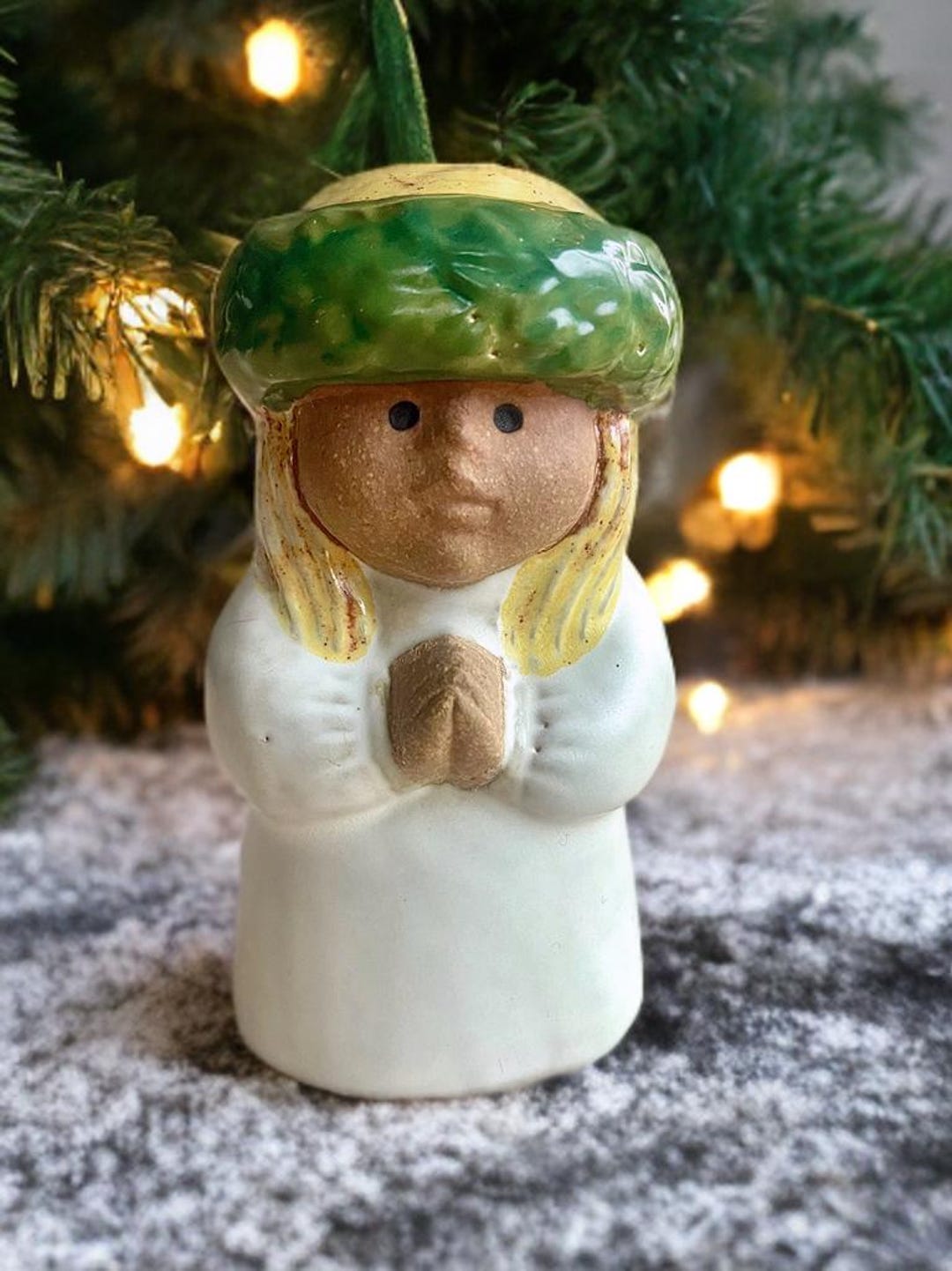 Vintage Lisa Larson Lucia Figure/candle Holder - Swedish Advent ...