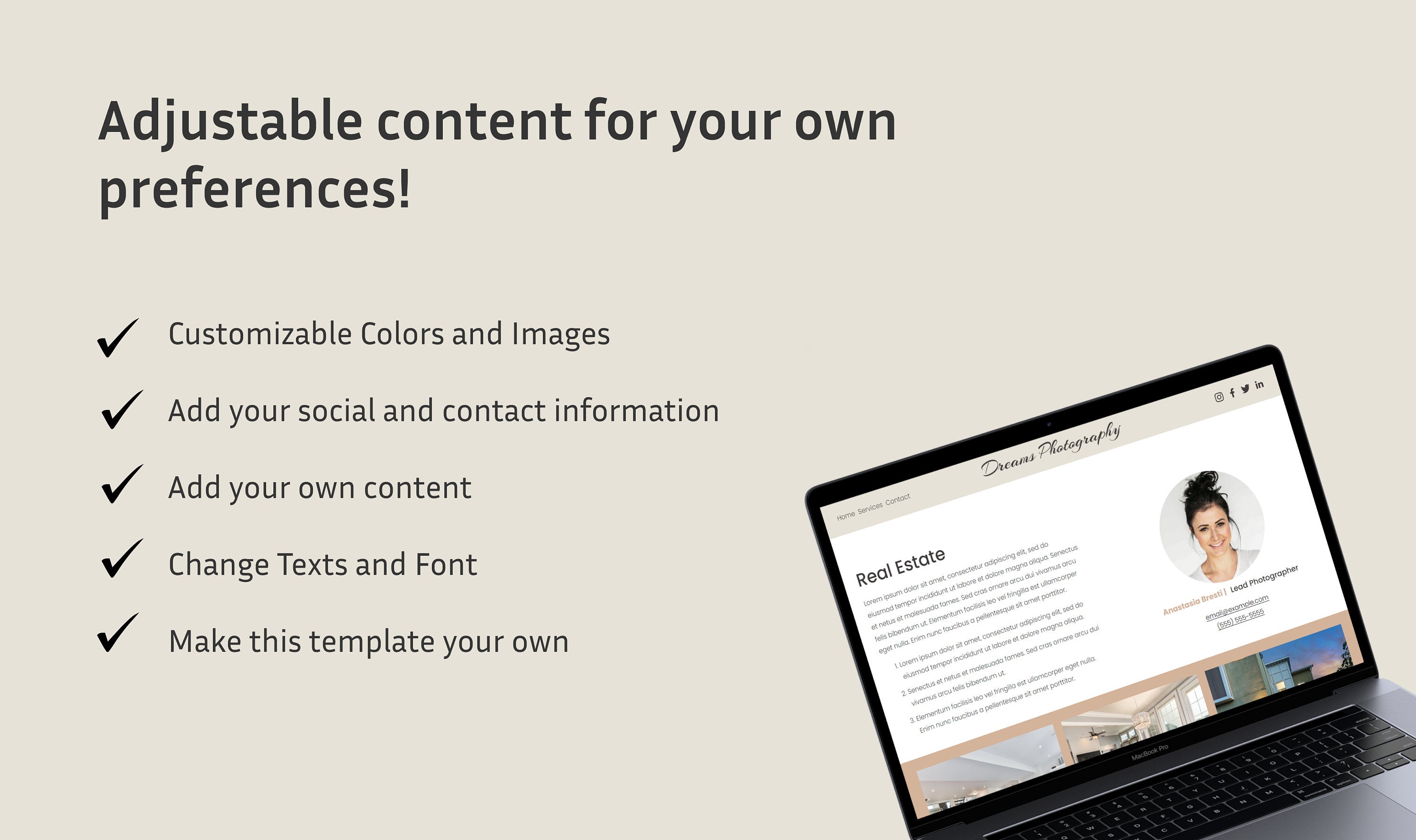 Squarespace Website Template Modern Simple Elegant - Etsy