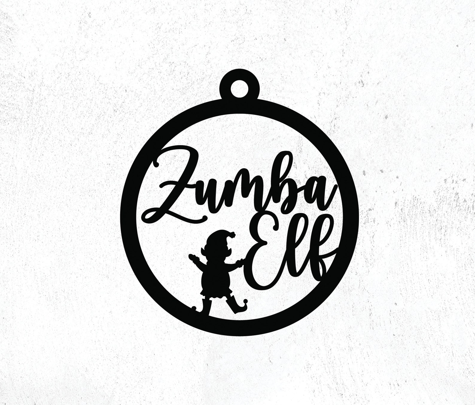 Zumba Elf Christmas Ornament SVG | Dance Team Gift (digital Download ...