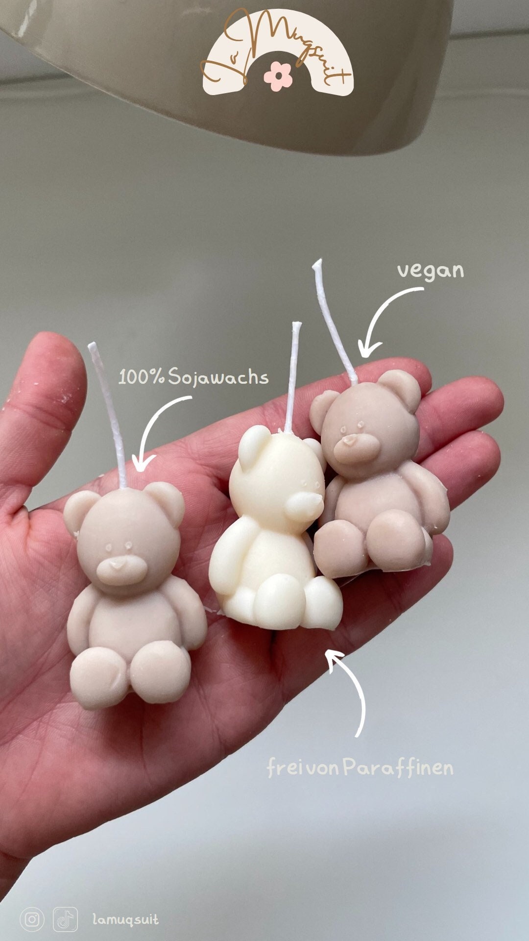 Mini Teddybear Candle - Etsy