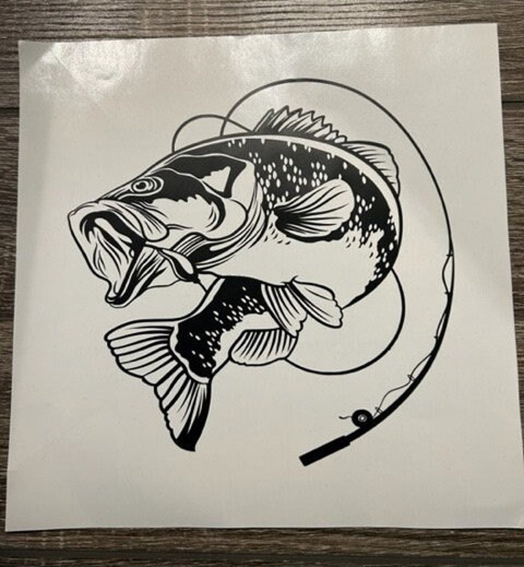 Trout Decal, Vinyl Car Decal, Fish Sticker, Fishing Window Sticker ...