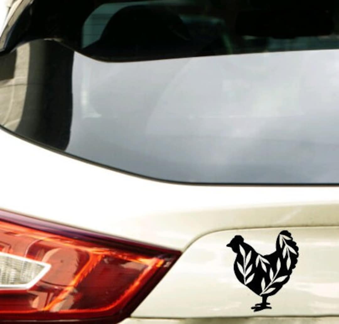 Calcomanía de pollo, calcomanía de vinilo para coche, pegatina de pollo ...