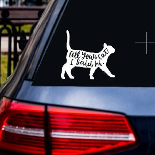 Cat Decal - Etsy