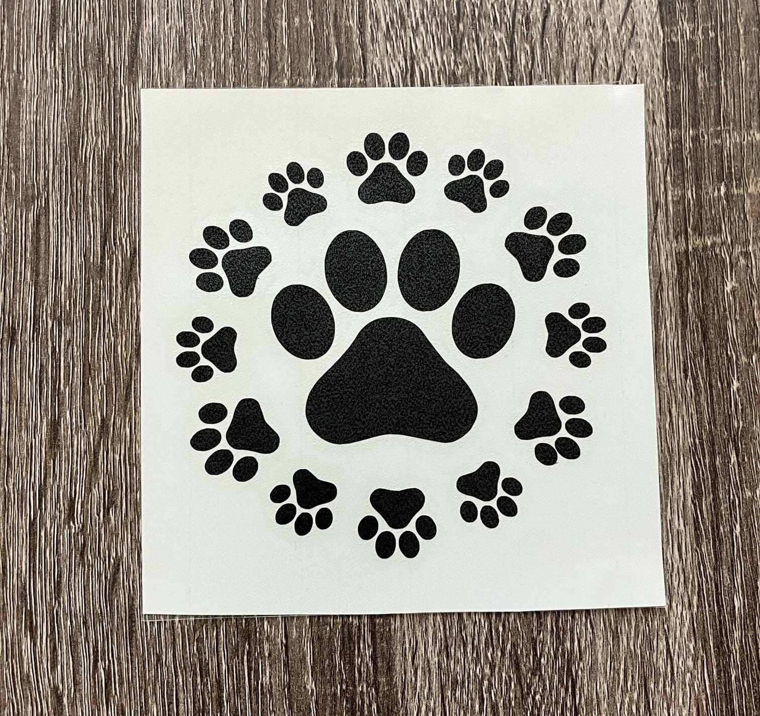 Dog Paw Vinyl Car Decal, Paw Print Bumper Sticker, Paws Vinyl Decal ...