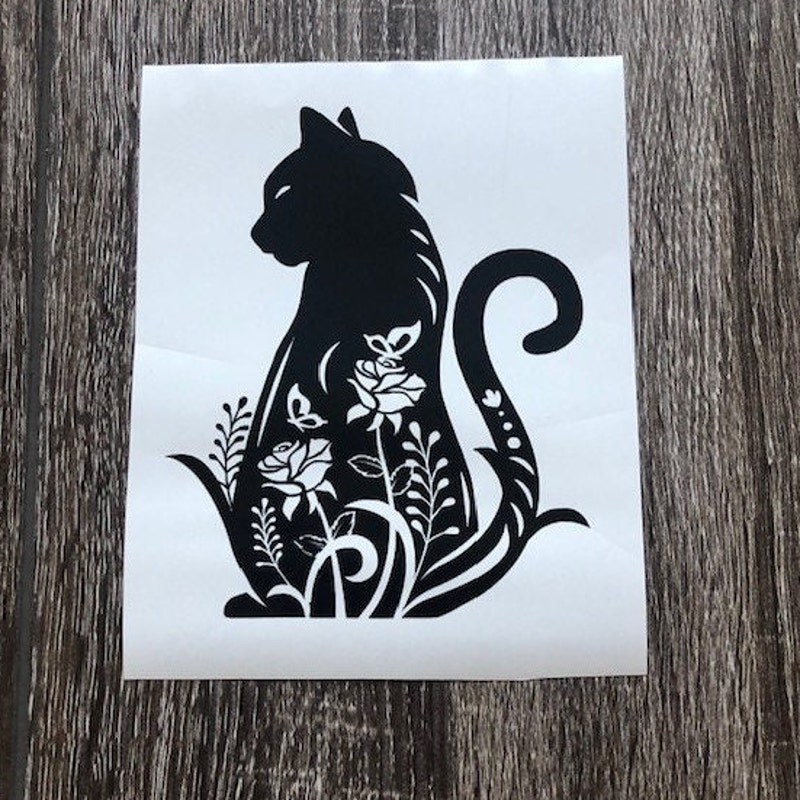 Cat Decal for Car - Etsy