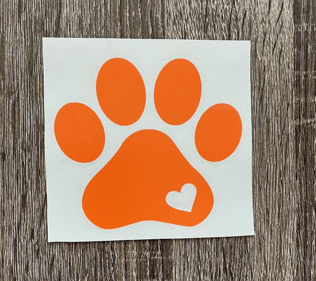 Dog Paw Vinyl Decal, Paw Print Decal, Pet Lover Decal for Car, Truck ...