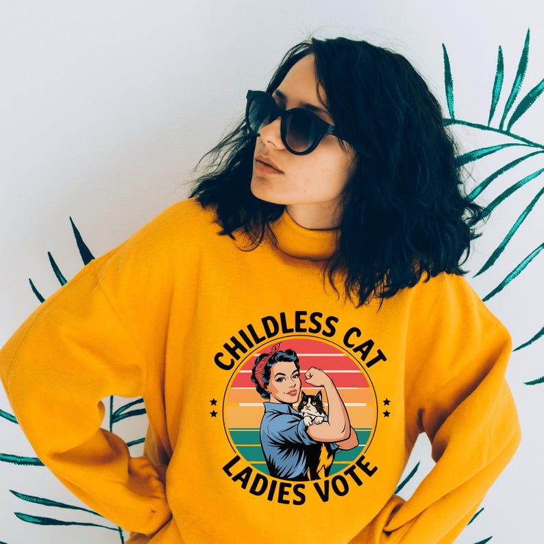 Childless Cat Lady for Kamala Svg,kamala Harris 2024 Election Design ...