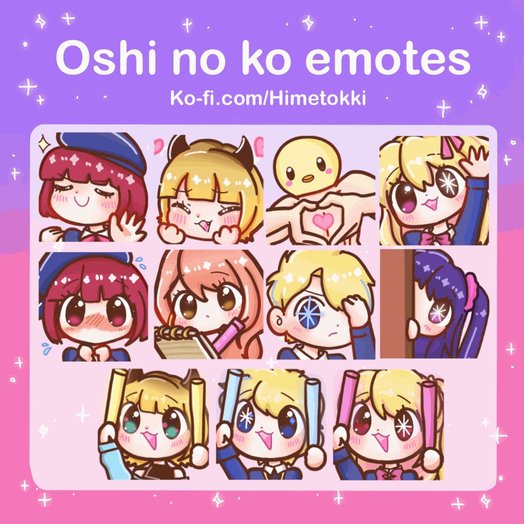 Oshi No Ko Twitch and Discord Emotes 3 Animated - Etsy