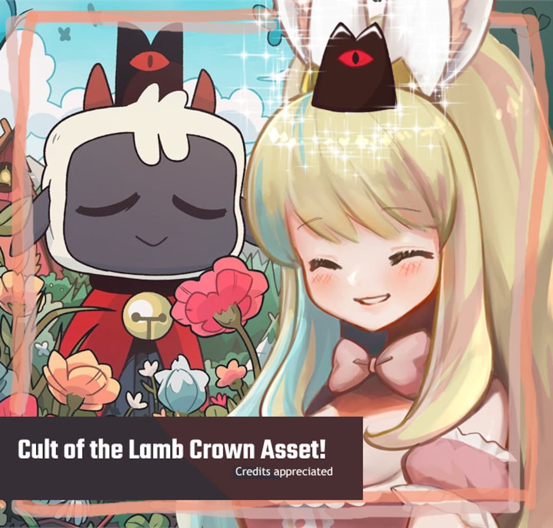 Pngtuber/vtuber Cult of the Lamb Crown - Etsy