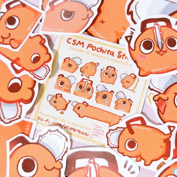 Pochita Sticker - Etsy