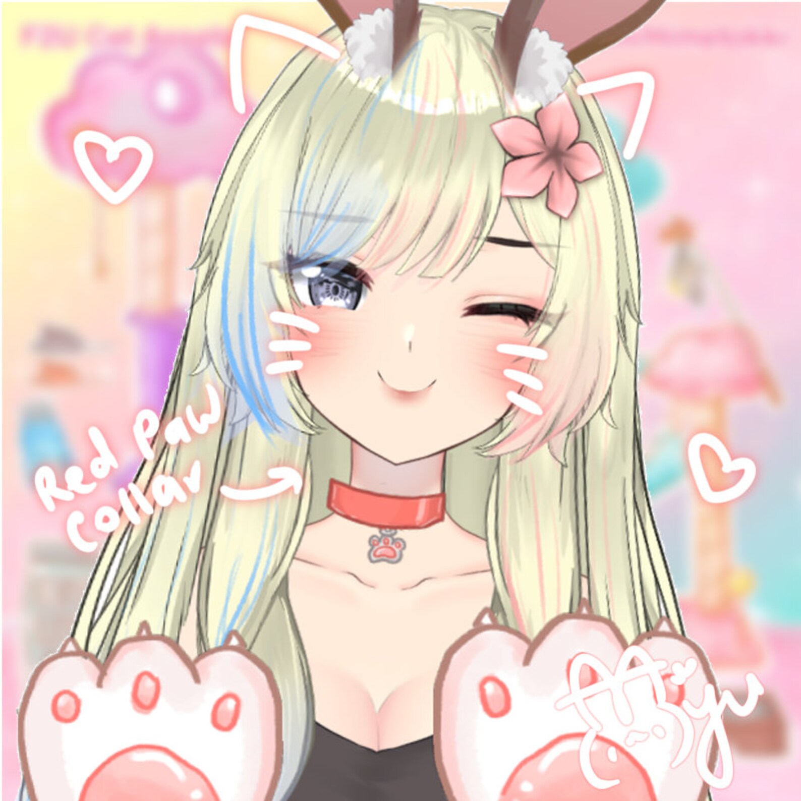 Cute Cat Pngtuber Vtuber Assets - Etsy