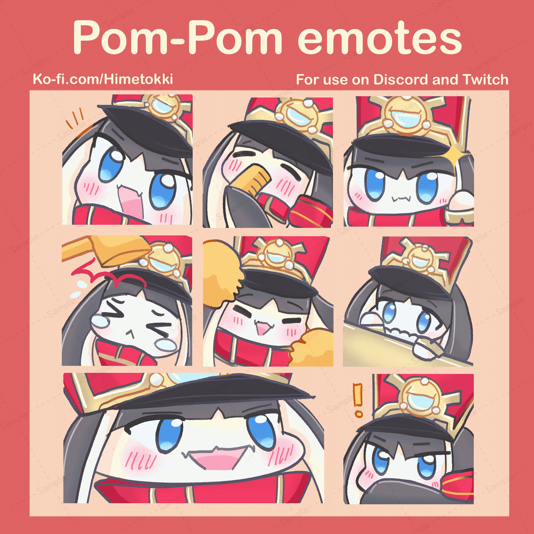 Honkai Star Rail Pompom Emotes for Twitch and Discord - Etsy