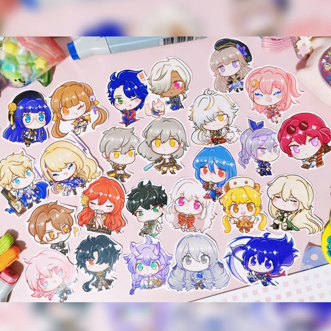 Honkai Star Rail Chibi Waterproof Stickers - Etsy