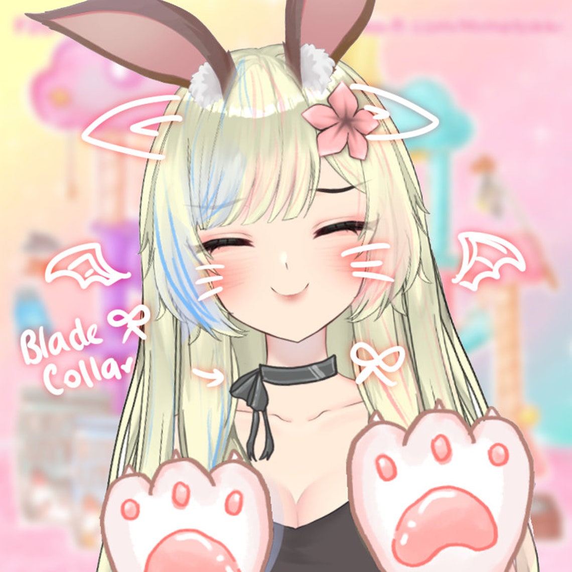 Cute Cat Pngtuber Vtuber Assets - Etsy