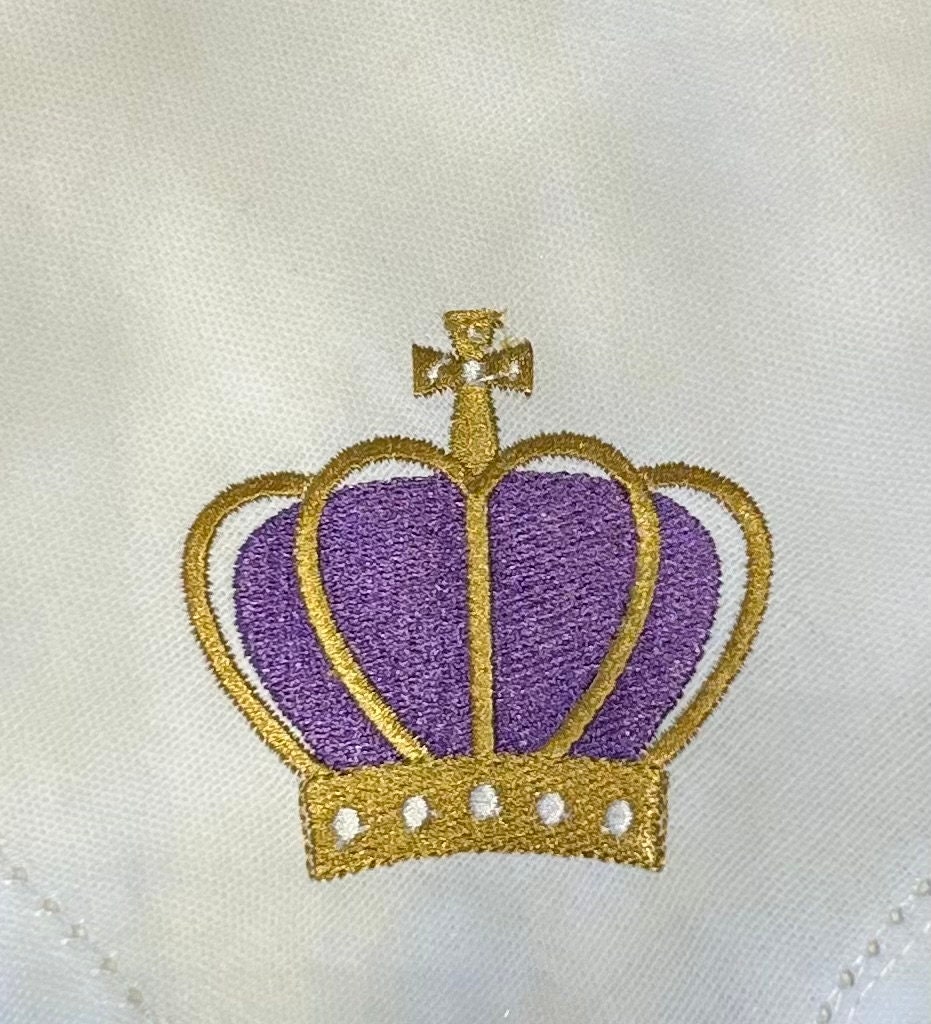 Embroidered Crown Dinner Napkins/crown Dinner Napkin/mothers Day Gifts ...