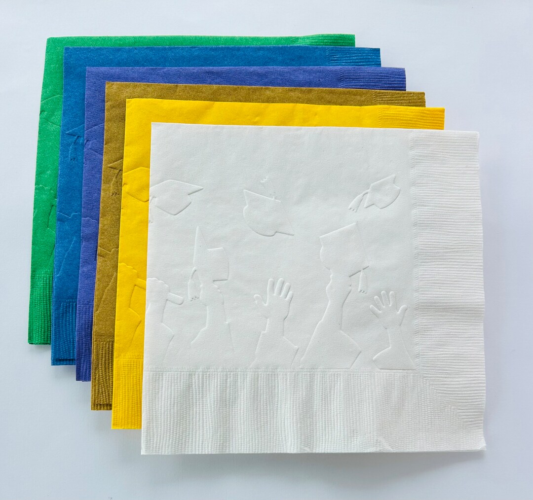 Graduation Napkins/graduation Luncheon Napkins/college Graduation Party ...