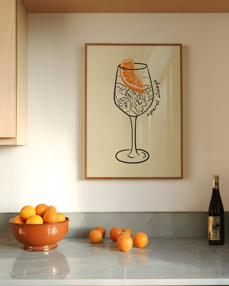 Aperol Always Art Print *digital Download* (cocktail Prints, Cocktail ...